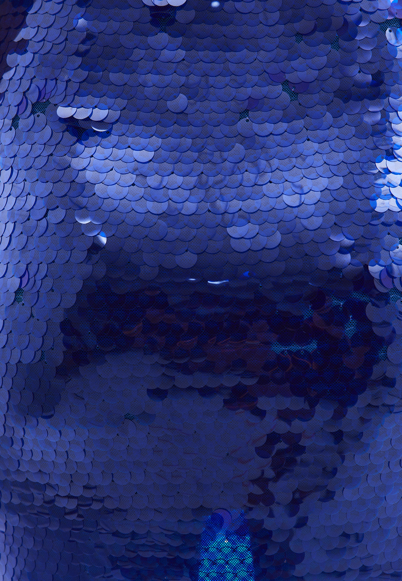 Mavi Ultra Yüksek Bel Payetli Mini Etek 25KOX-PESPULMINI | OXXO